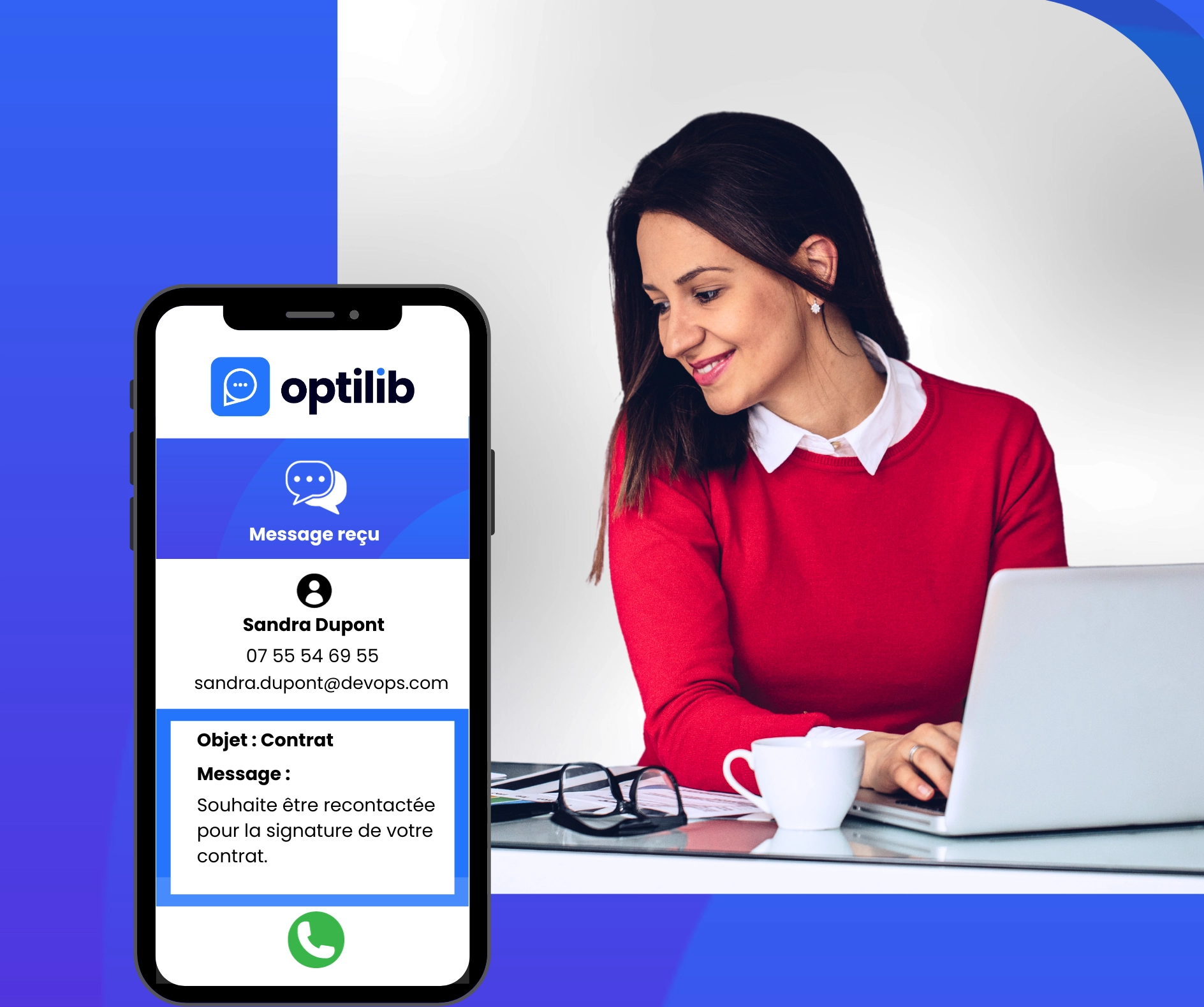 Optilib | Télésecrétariat | Solution d'accueil téléphonique sur mesure